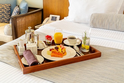In-Room Dining Service at Savoy Seychelles Resort & Spa